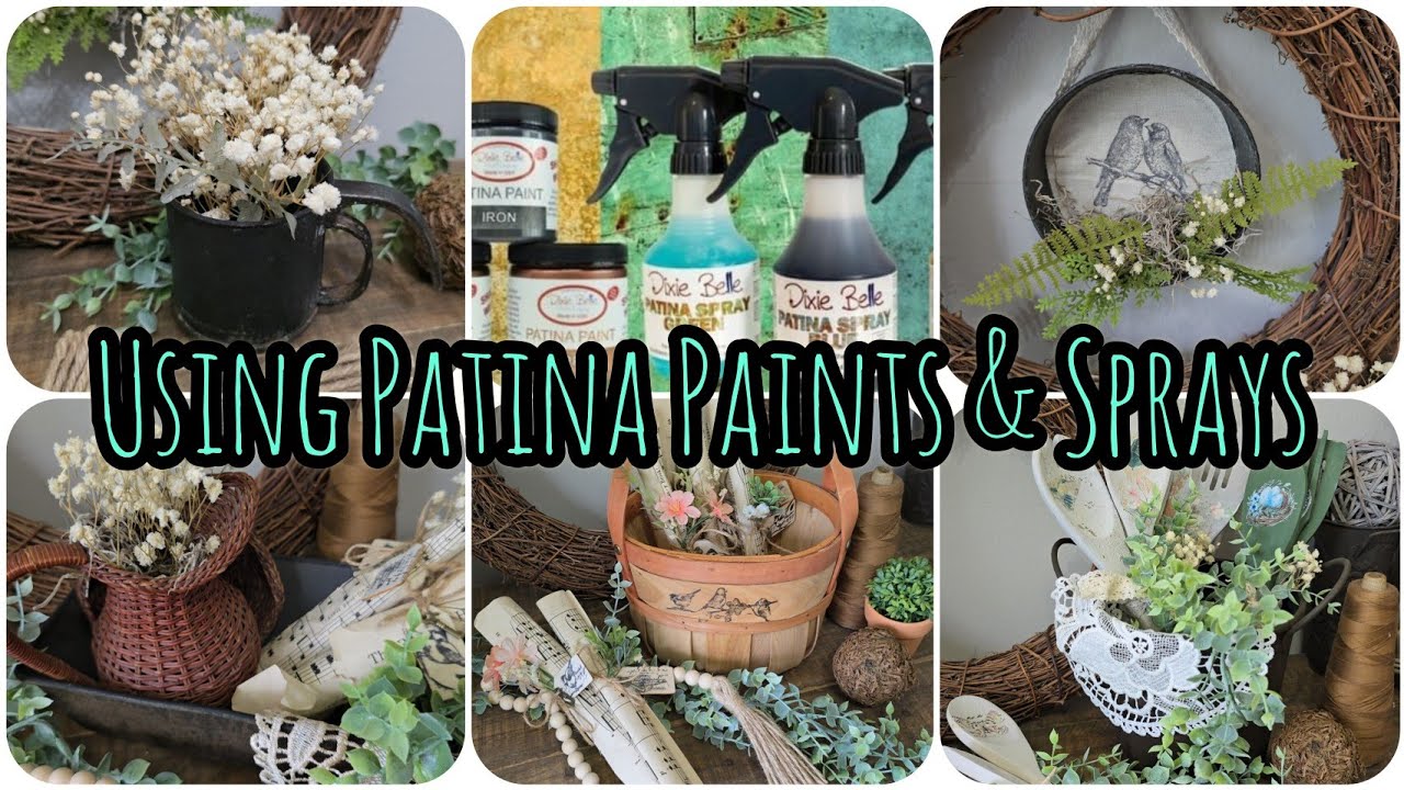Using Patina Paints and Sprays. Creating Rust and Patina. Thrift to ...