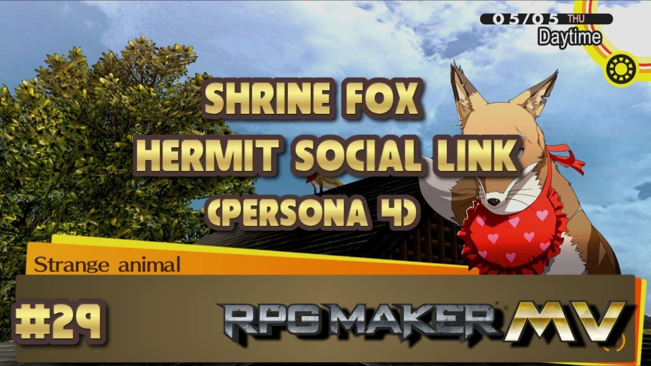 RPG Maker Tutorial: Persona 4's Shrine Fox (Hermit Social Link) | Two ...