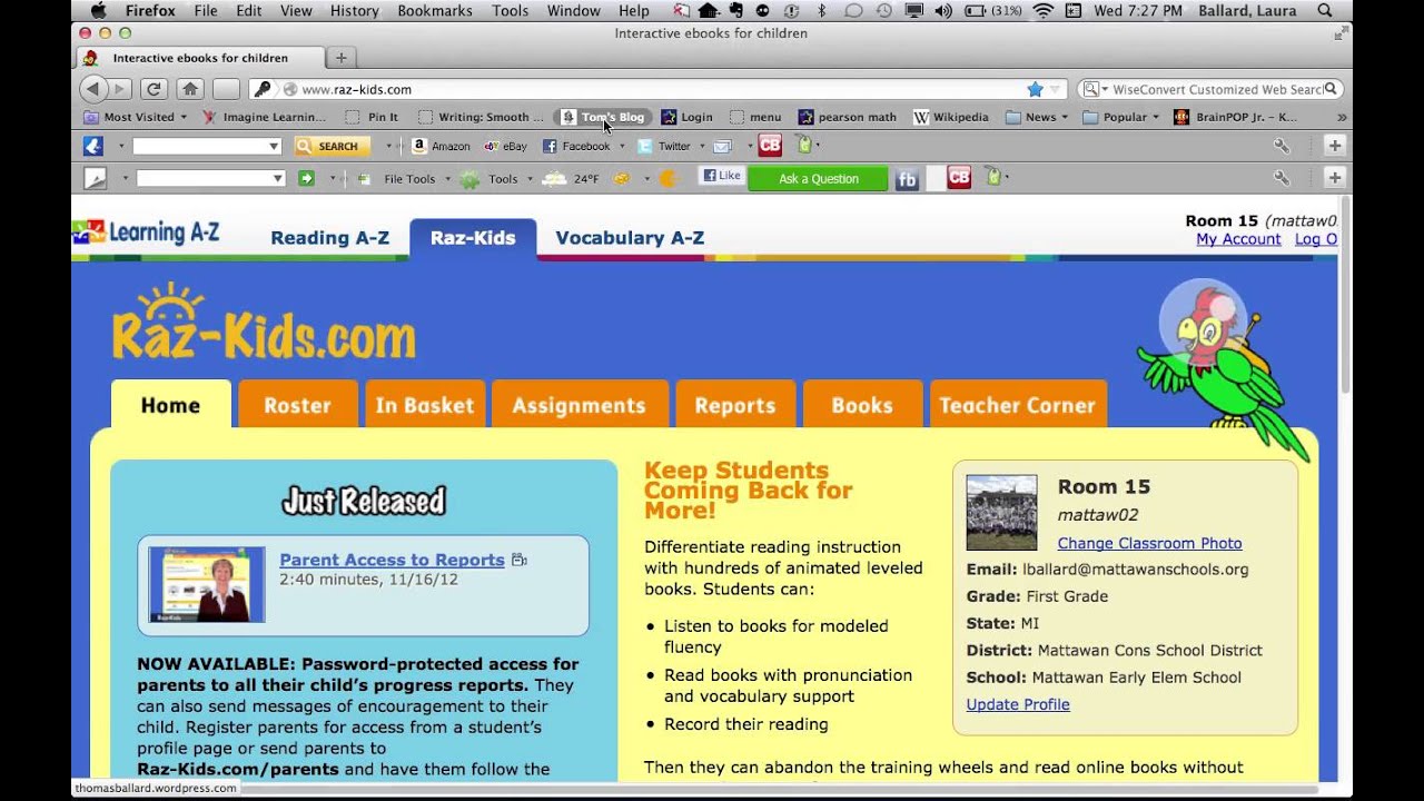 Assigning a Running Record in Raz-kids - YouTube