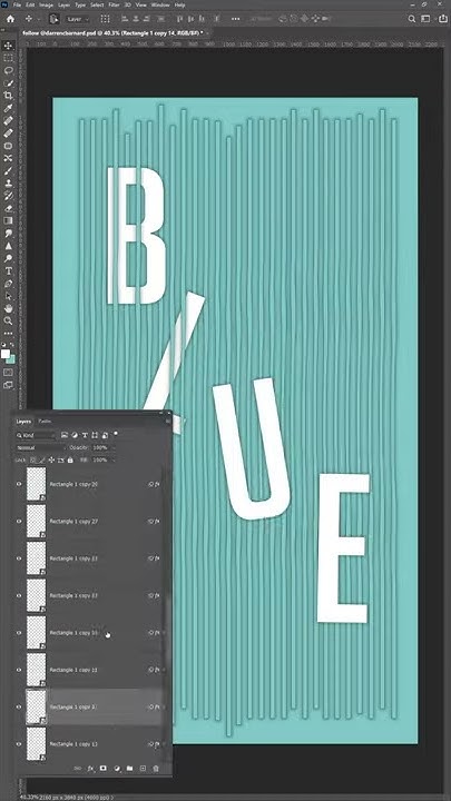 Text behind object effect in photoshop - Graphic Design Poster - YouTube