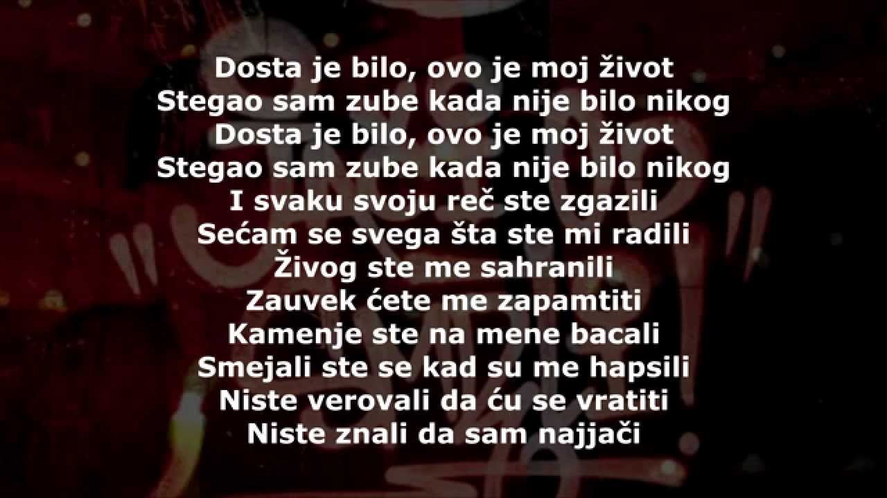 AJZI - DOSTA JE BILO FT. J (Tekst) - YouTube