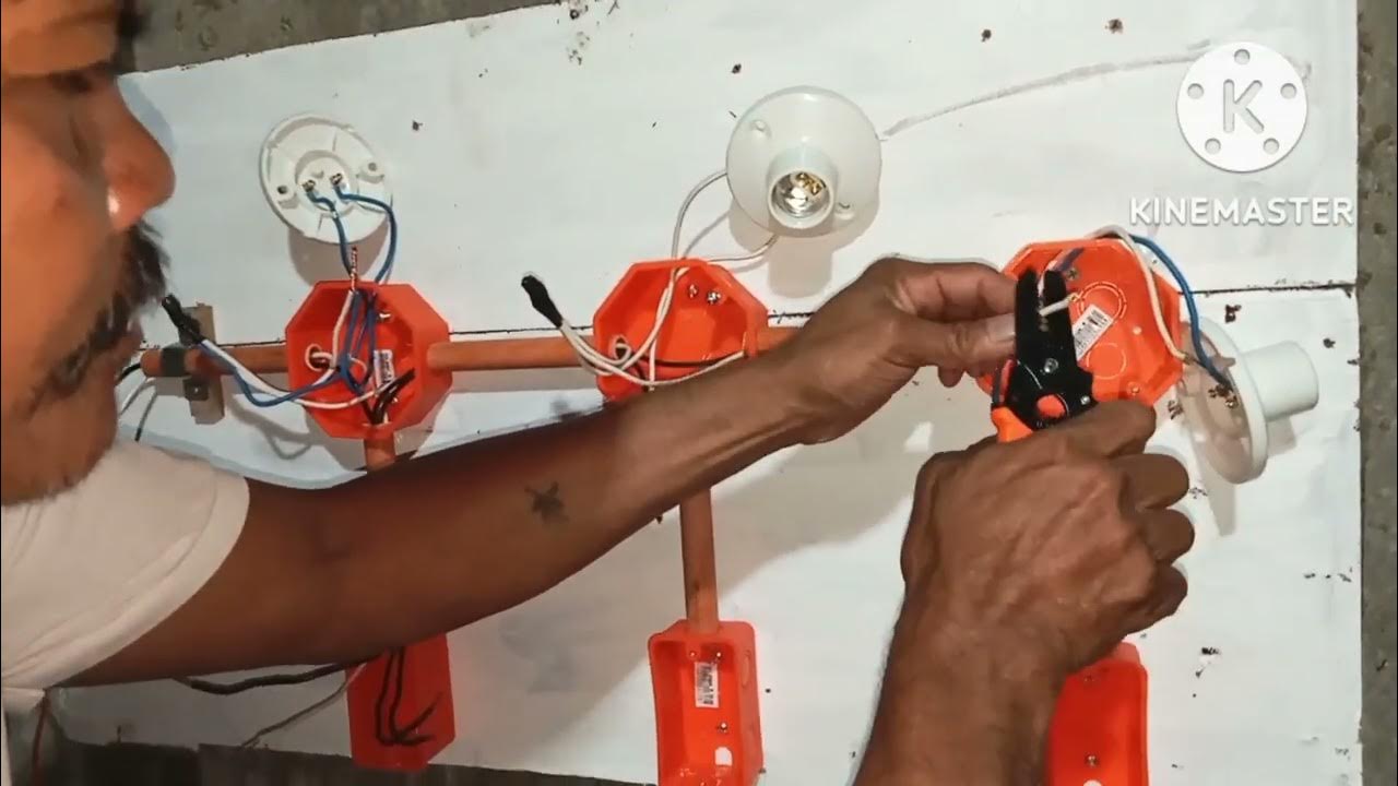Paano mag install ng 3 ilaw na may 3 switch sa iisang box.? - YouTube