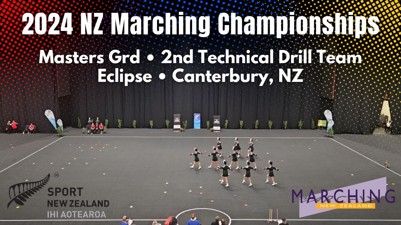Eclipse | Masters | 2nd Technical Drill Team | 2024 NZ Marching Championships - YouTube