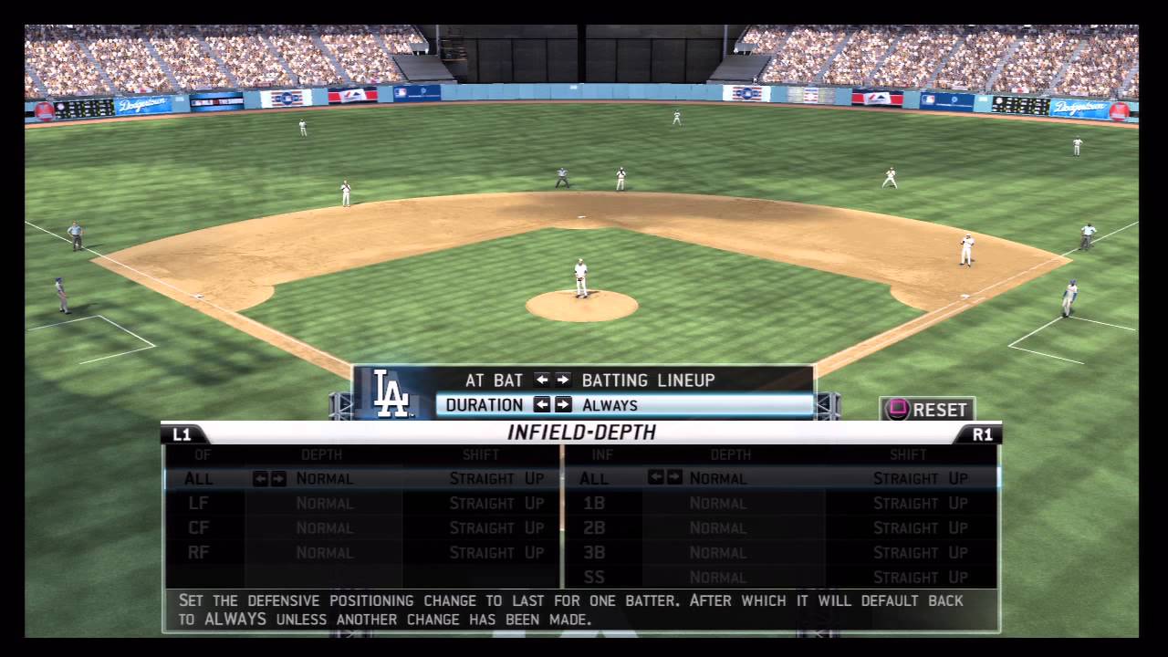MLB 13 THE SHOW -- Defensive positioning - YouTube