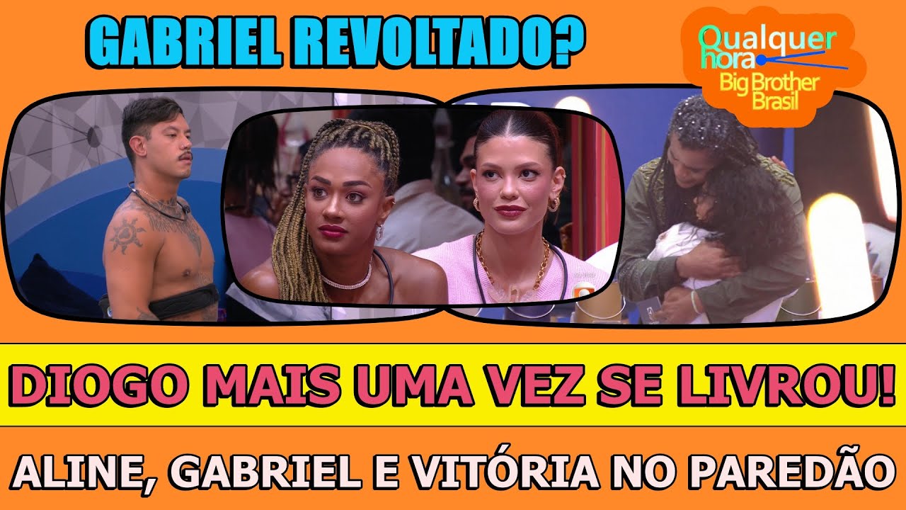 GABRIEL REVOLTADO! DIOGO SE LIVROU MAIS UMA VEZ! ALINE, GABRIEL E ...