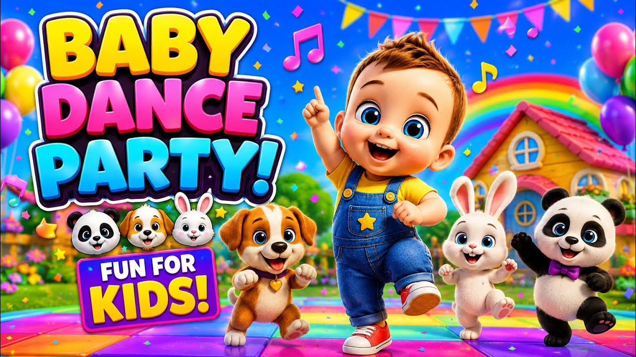 Baby Shark Dance 🦈 | Cute Baby & Animal Dance Song | Kids Nursery ...