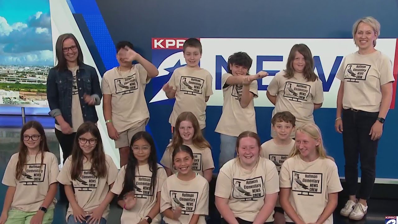 Huffman Elementary Students Explore KPRC 2 Studios - YouTube