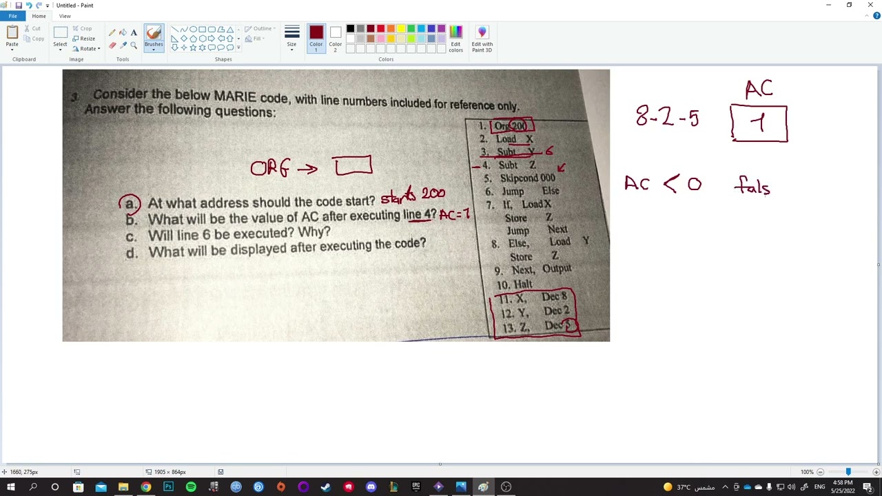 Tracing Marie code - YouTube