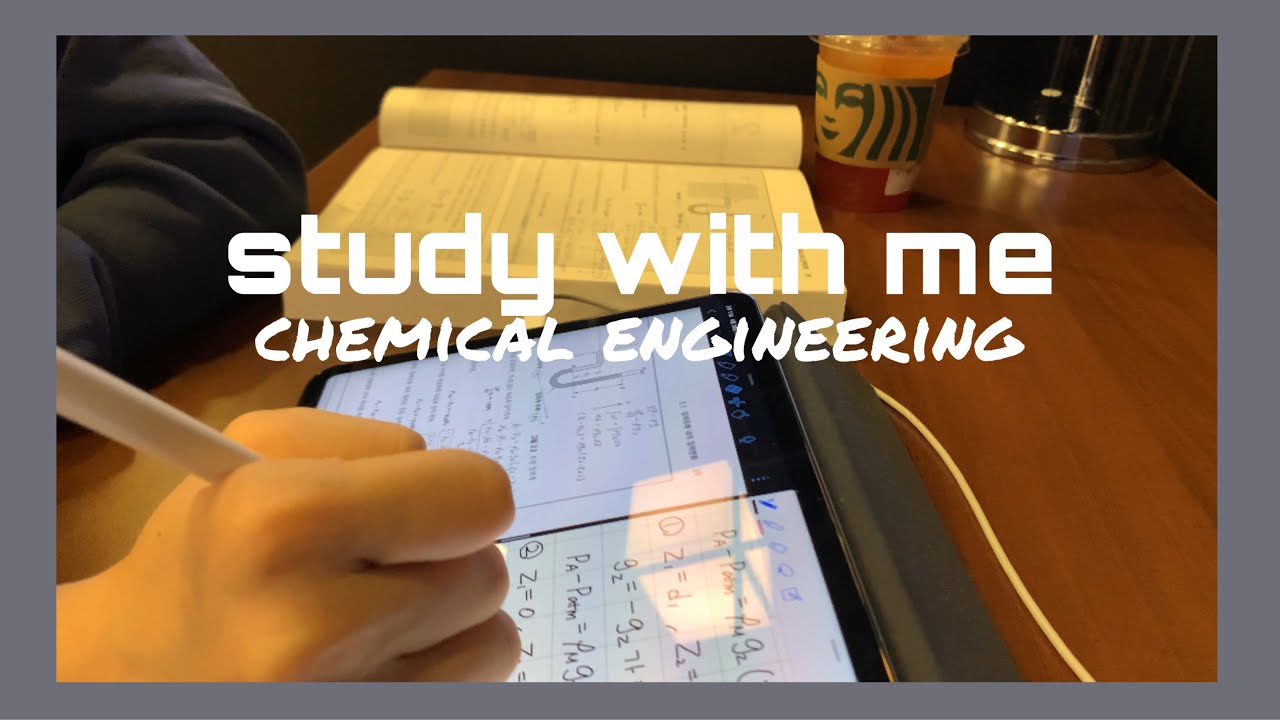화학공학과👩🏻‍🔬 | study with me in Studycafe (ft.iPad/classic music) Real time | 스터디카페에서 공부해요. - YouTube