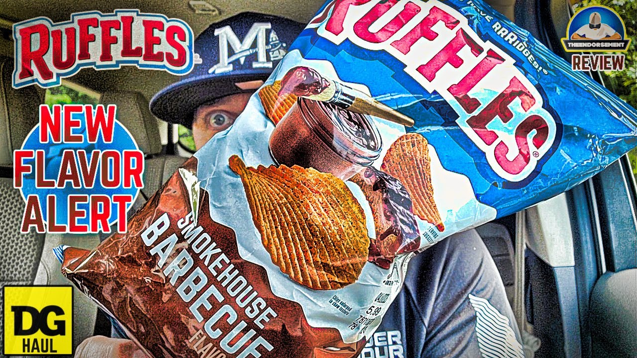 Ruffles® Smokehouse Barbecue Chips Review! 💨🏠🥔 | Dollar General® Haul ...