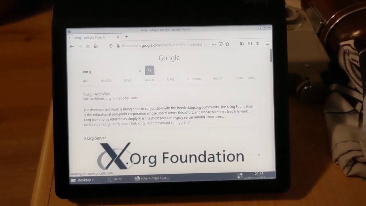X.org/OpenBox with full-blown Firefox on a Kobo Libra - YouTube