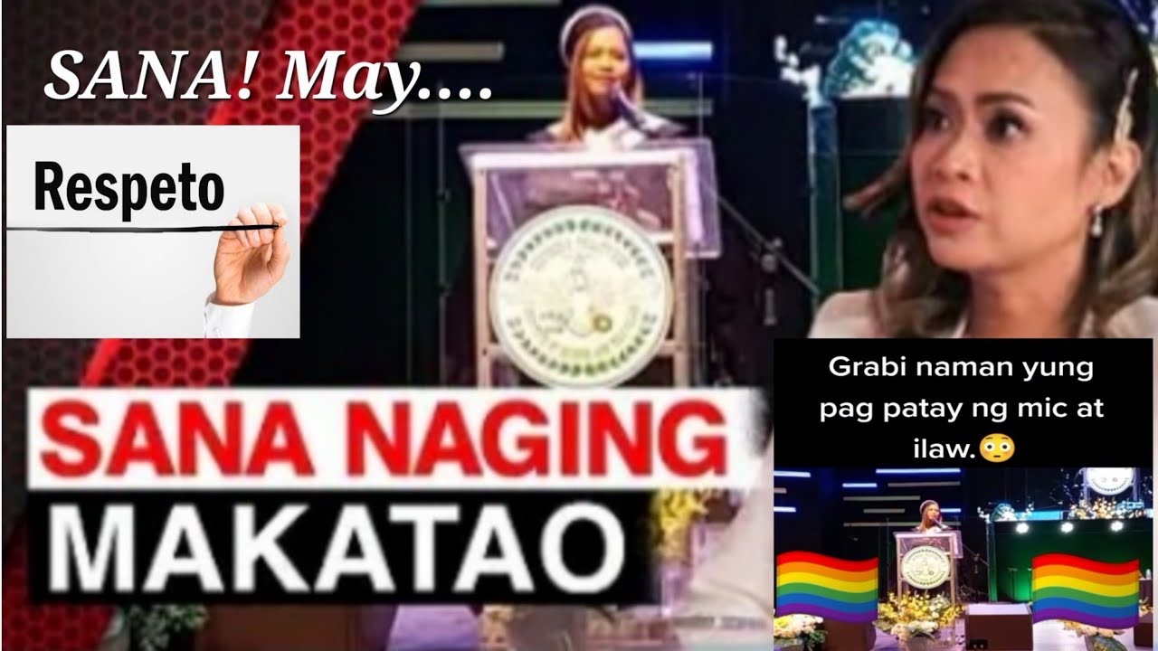 Ms. Sass Sasot Pinatayan Ng Ilaw at Mic sa Kanyang Speech - YouTube