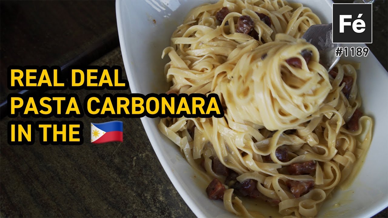 LAING PIZZA!? Freshest Pasta Carbonara in Philippines! (HOLY SMOKE ...