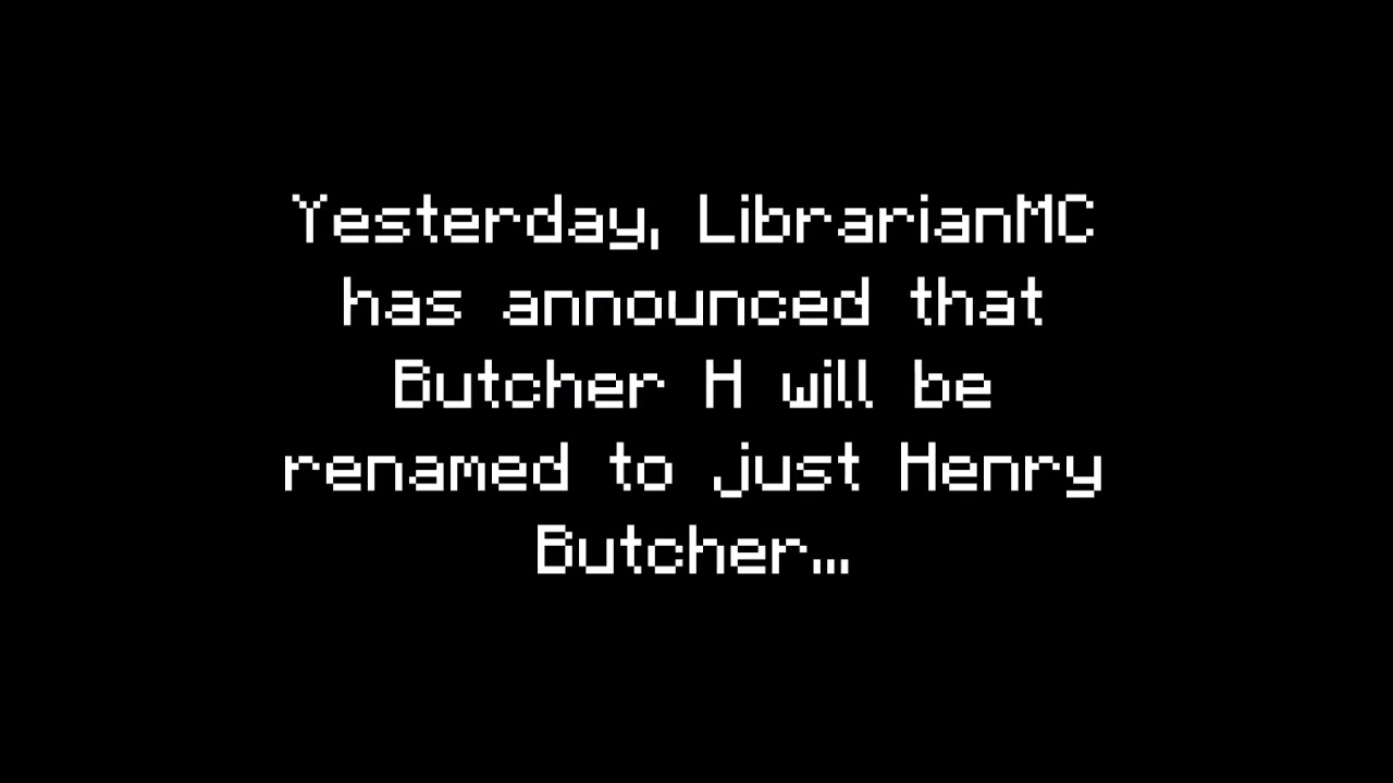 New Updates for Butcher H. (NPC Villager) - YouTube