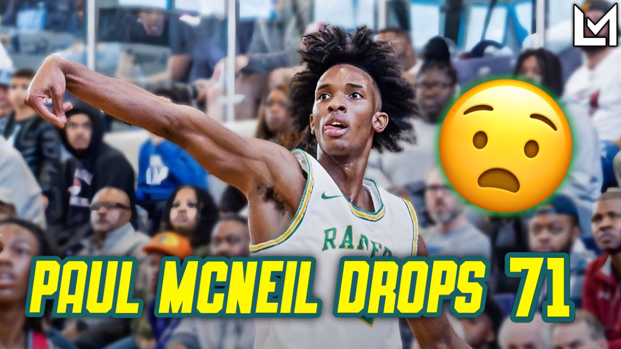 NC State Commit Paul McNeil Jr DROPS 71 POINTS😧 | Bucket-Filled ...