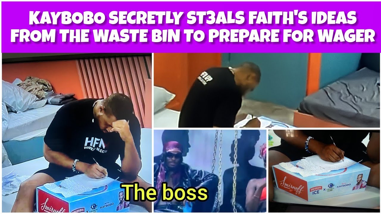 KAYBOBO SECRETLY ST3ALS FAITH'S PAPER FROM THE WASTE BIN AND COPIES IT ...