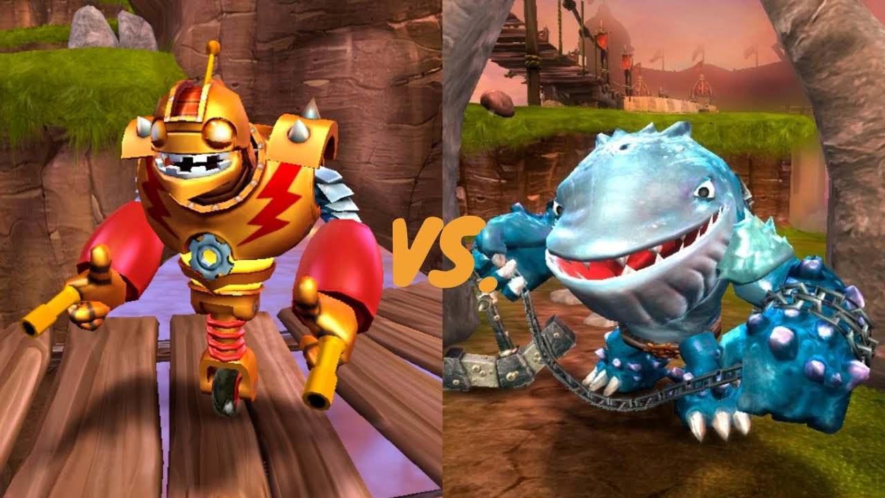 BOUNCER VS. THUMPBACK-skylanders giants giants tournement - YouTube