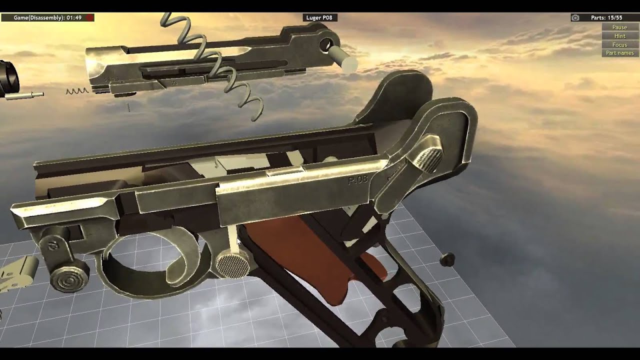 World of Gun Gameplay : Luger P08 (Assembly and Disassembly) - YouTube