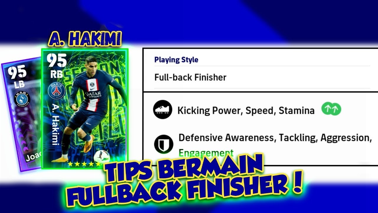 TIPS BERMAIN DENGAN FULLBACK FINISHER!! (TEAMMATES, FORMATION, DLL ...