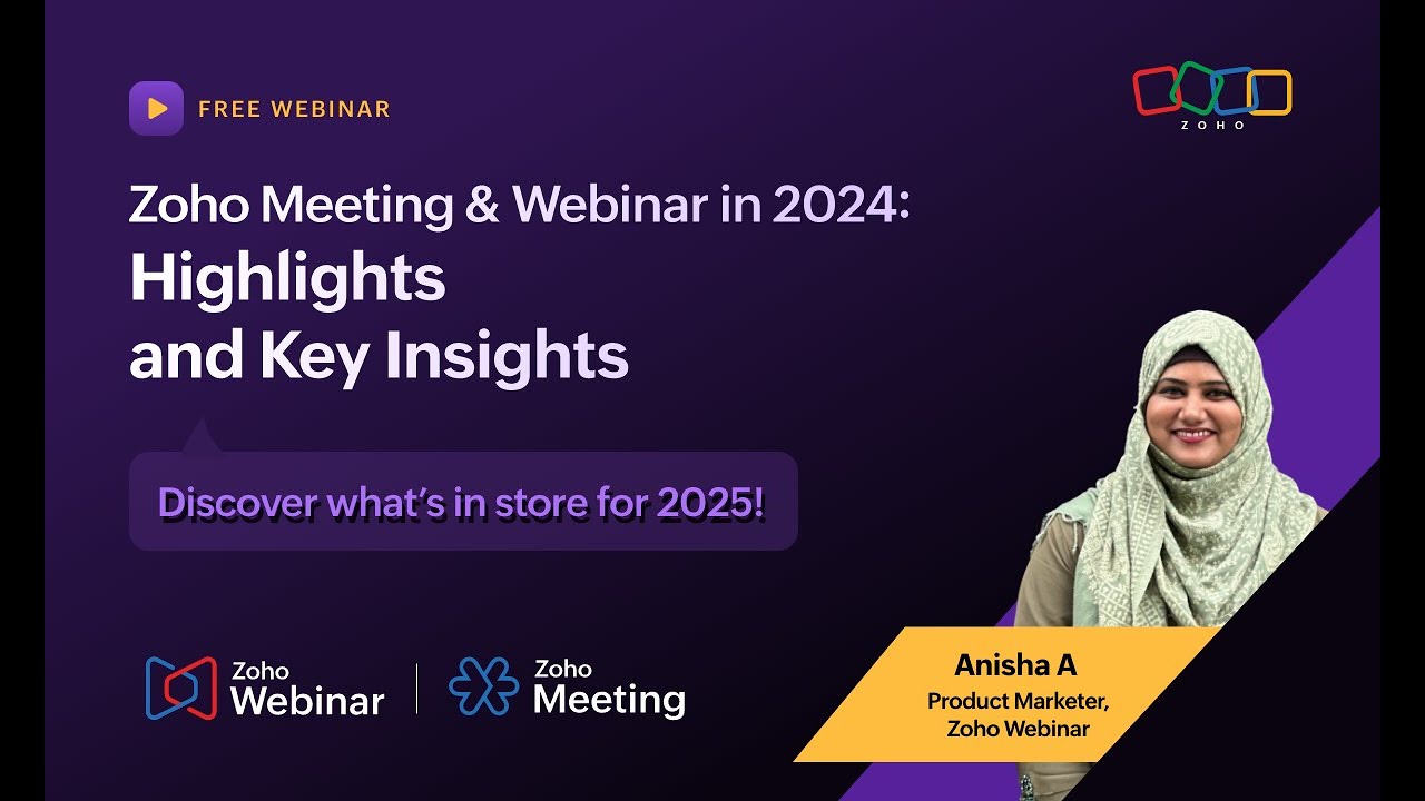 Zoho Meeting & Webinar in 2024: Highlights and Key Insights - YouTube
