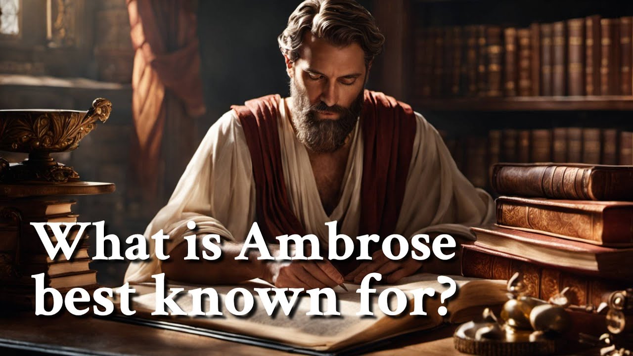 What is Ambrose best known for? | Philosophy - YouTube