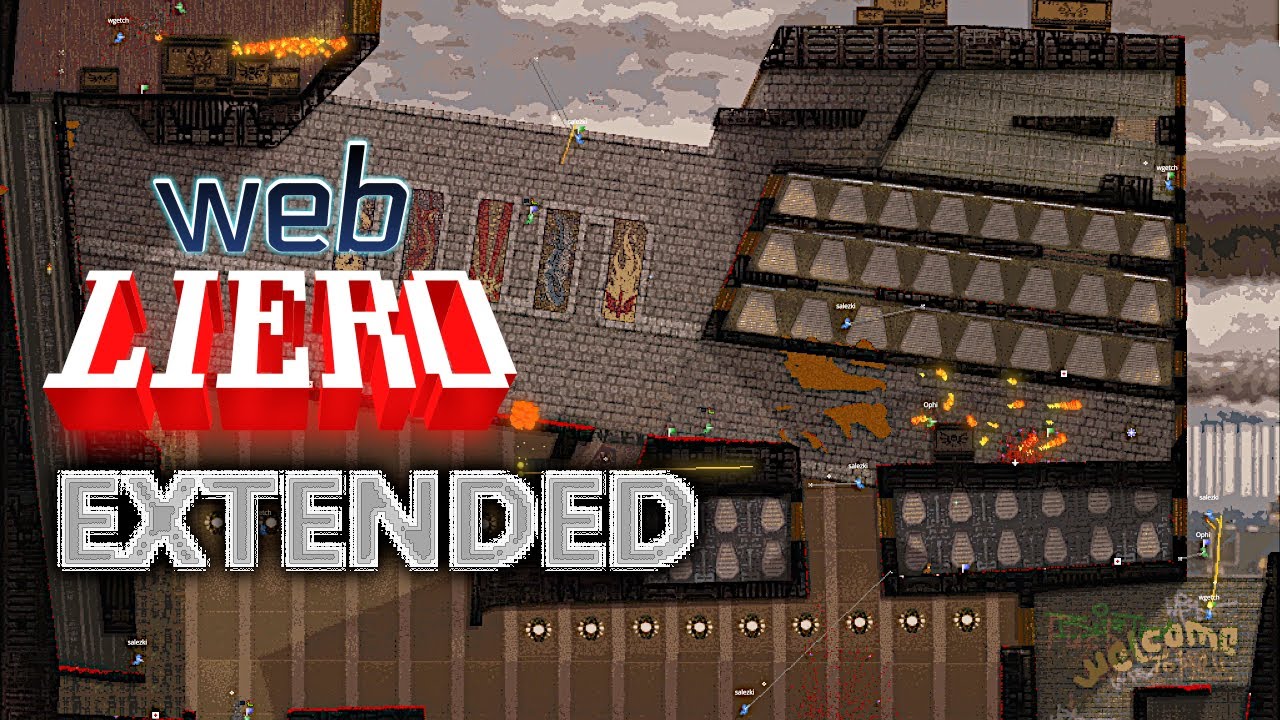 LIERO - JDM_remix - Capture The Flag webliero extended Gameplay/Let's ...