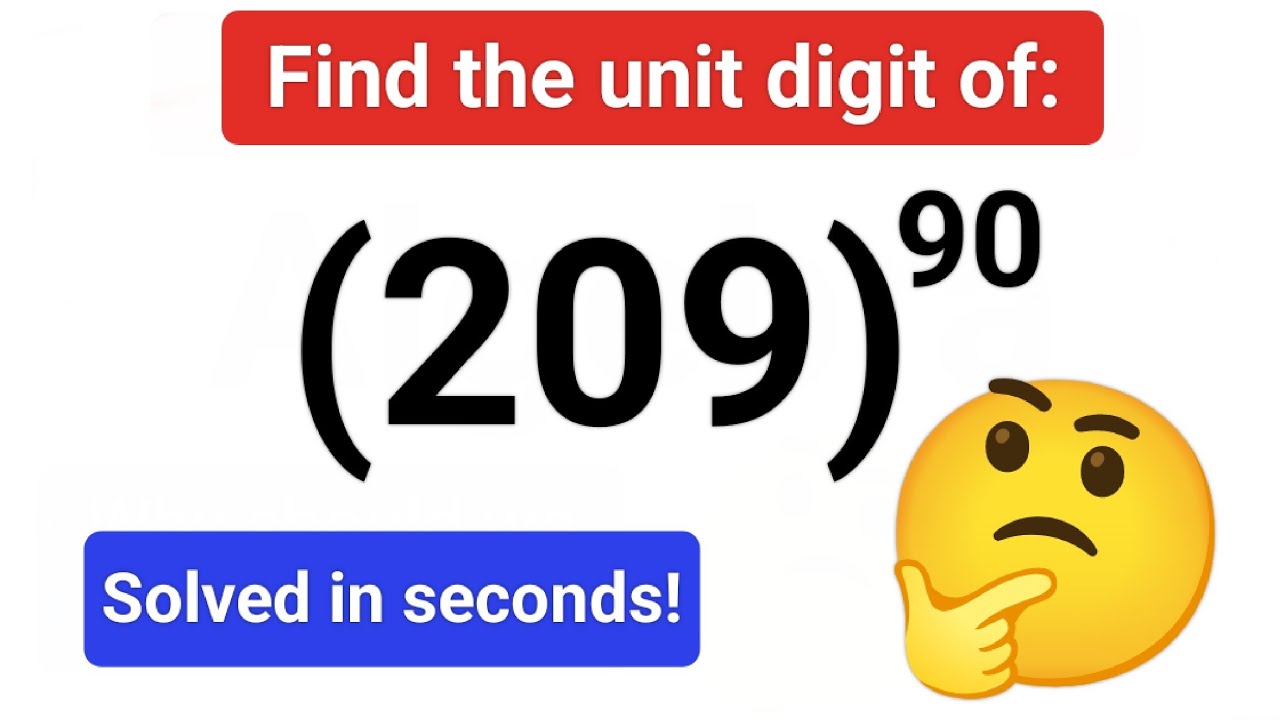 How to find the unit digit | GMAT | CAT | JEE | NDA | Basic Remainder ...