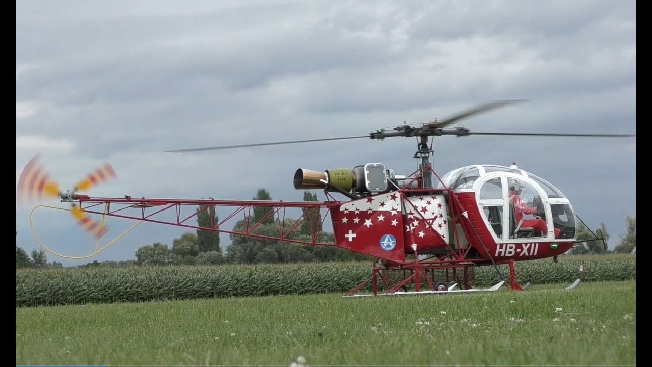 Beautiful XXL RC SA-315B Lama (11. DMFV Scalemeeting Offenbach 2017 ...