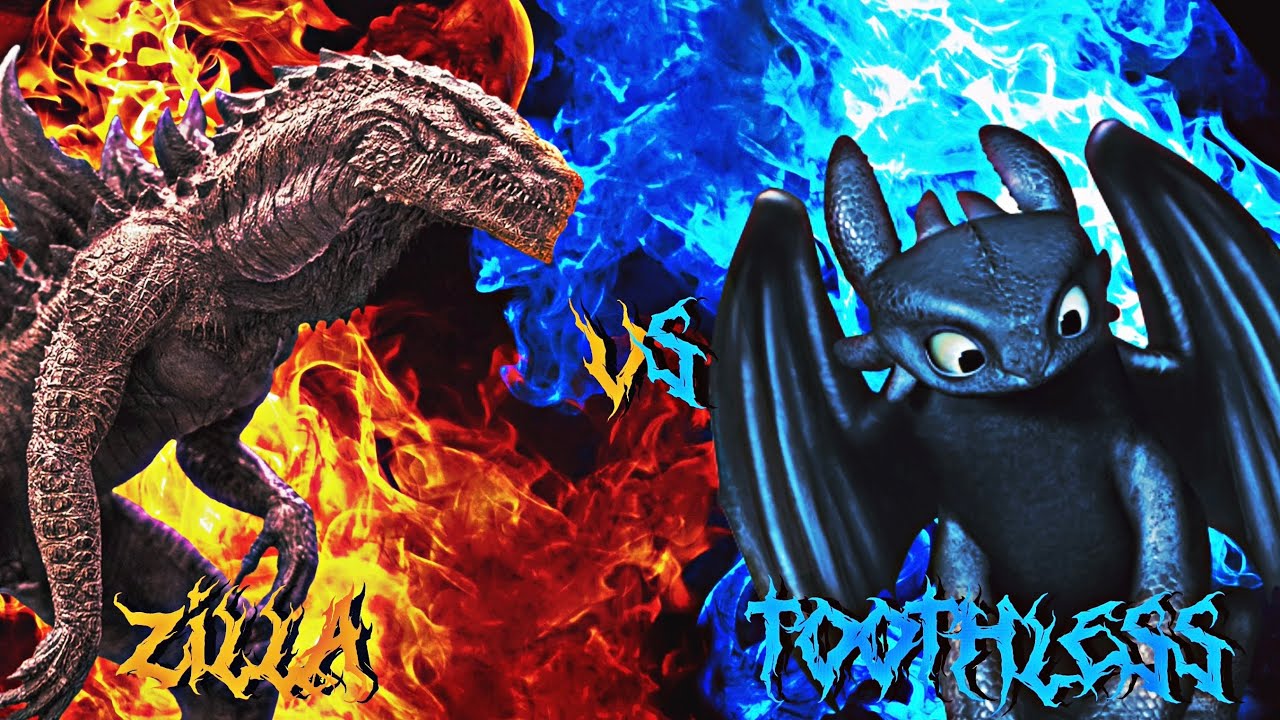 Toothless VS Zilla - YouTube