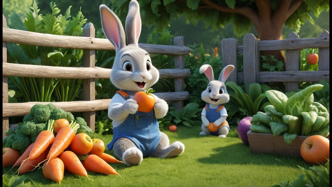 Five Little Bunnies Jumping on the Ground | Fun Nursery Rhyme for Kids ...