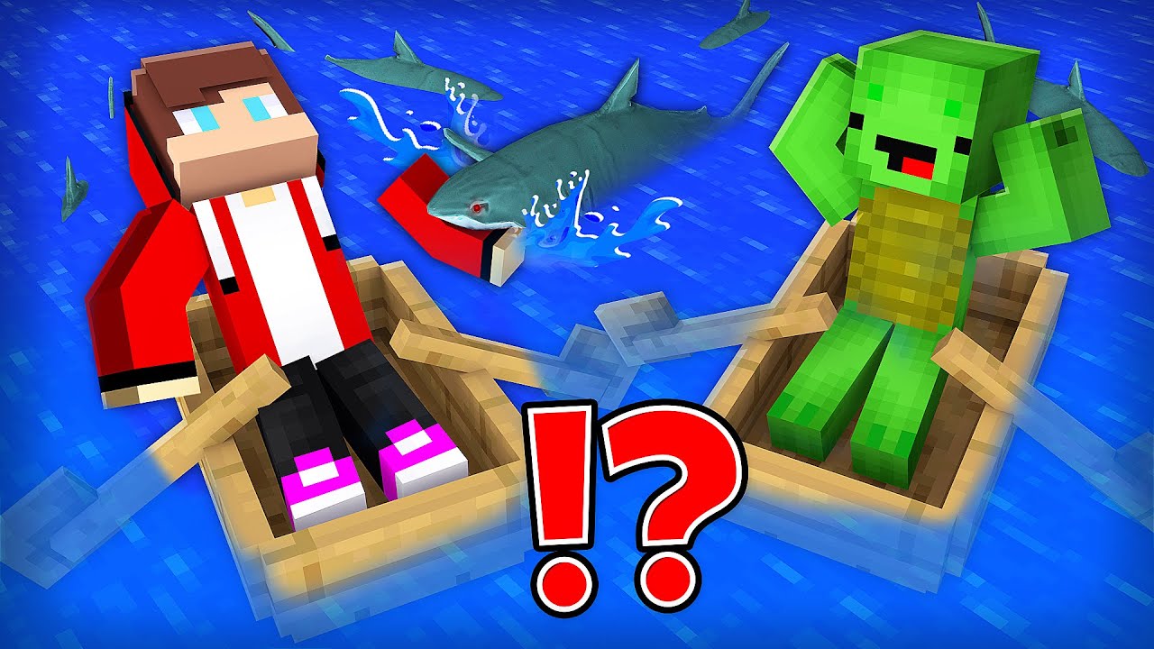 Who KILLED JJ in A BOAT at Sea in Minecraft Challenge - Maizen - YouTube