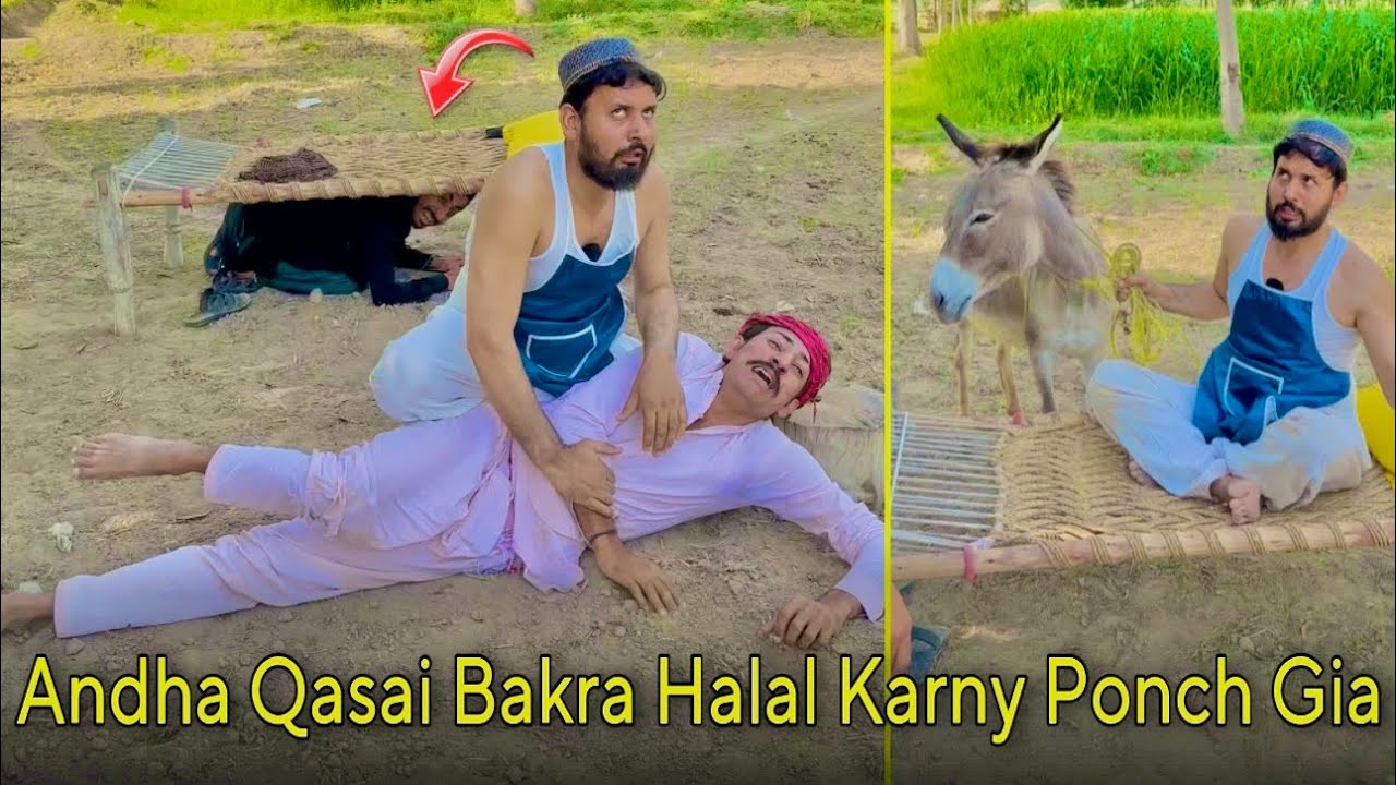 Andha Qasai 🔪 Bakra Halal Karny Ponch Gia - YouTube
