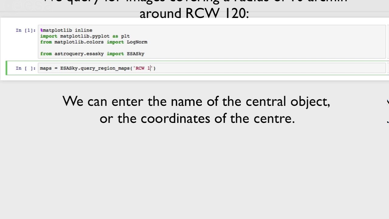 How To Query Esasky With A Python Script Using Astropyastroquery Cone Search Youtube 7277