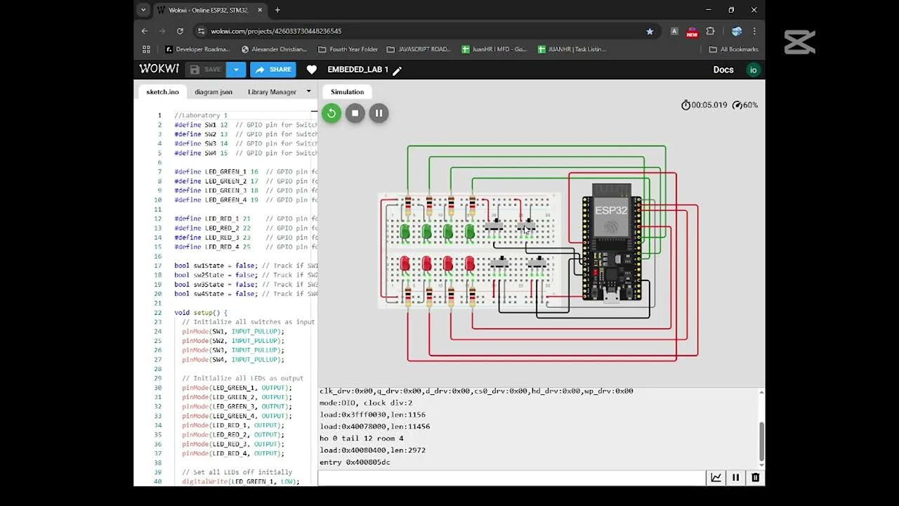 LAB EXERCISE 1: Getting Started with ESP32 and WOKWI Simulator - YouTube