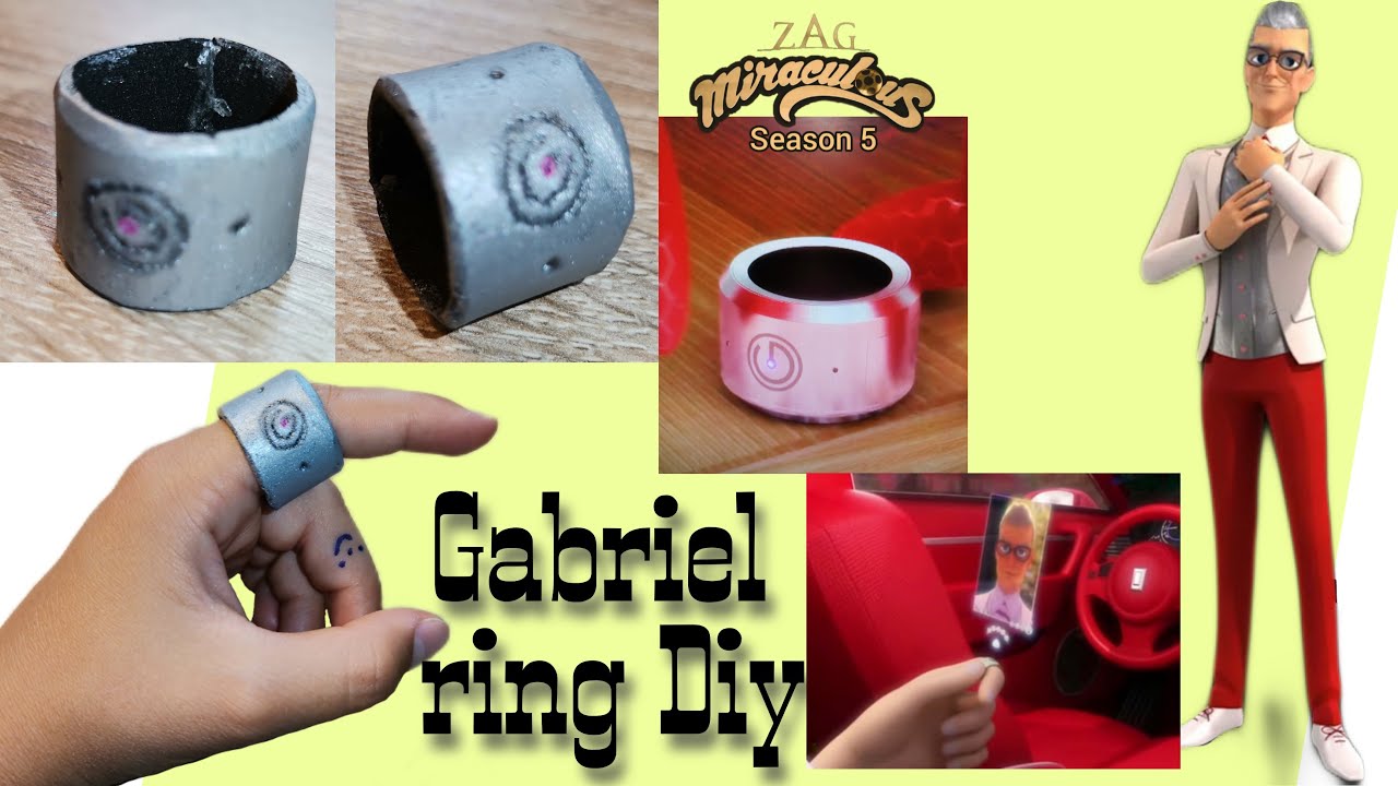 Miraculous alliance ring Diy / Gabriel Adreste ring /Diy/easy version ...