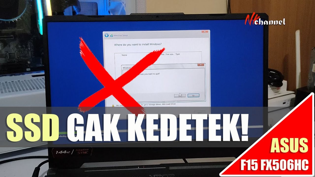 Cara mengatasi gagal Instal Windows 11 | Asus TUF Gaming F15 FX506HC ...