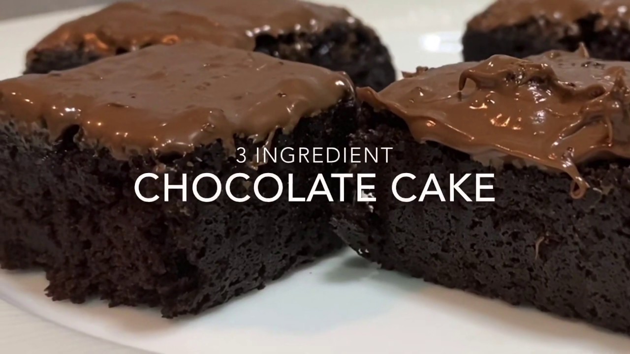 3 ingredient CHOCOLATE CAKE ! Lock Down Cake Recipe | easy recipe - YouTube