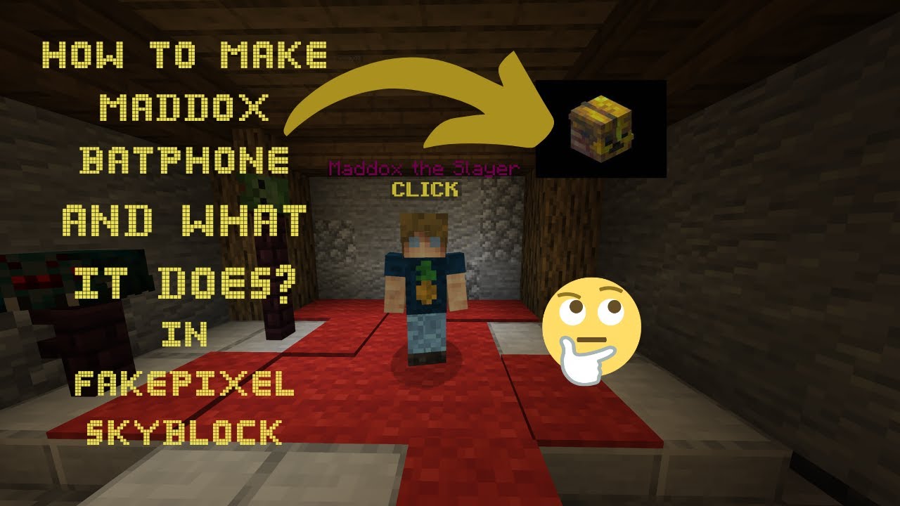 How To Unlock Maddox Batphone In Fakepixel Skyblock | What It Does ...