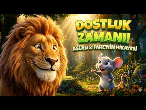 Aslan ile Fare 🦁🐭 | Aesop Fabl | Ezop Masalı | Türkçe Çocuk Şarkısı