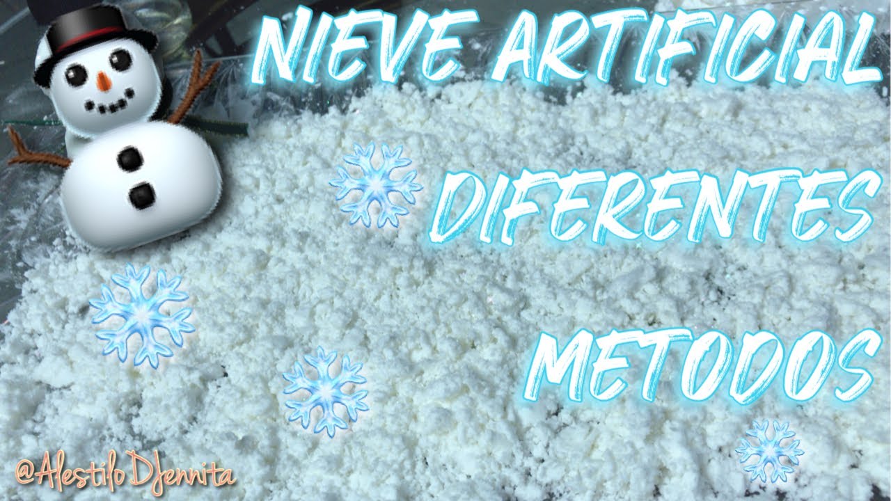 3 Métodos Para Hacer Nieve Artificial - YouTube
