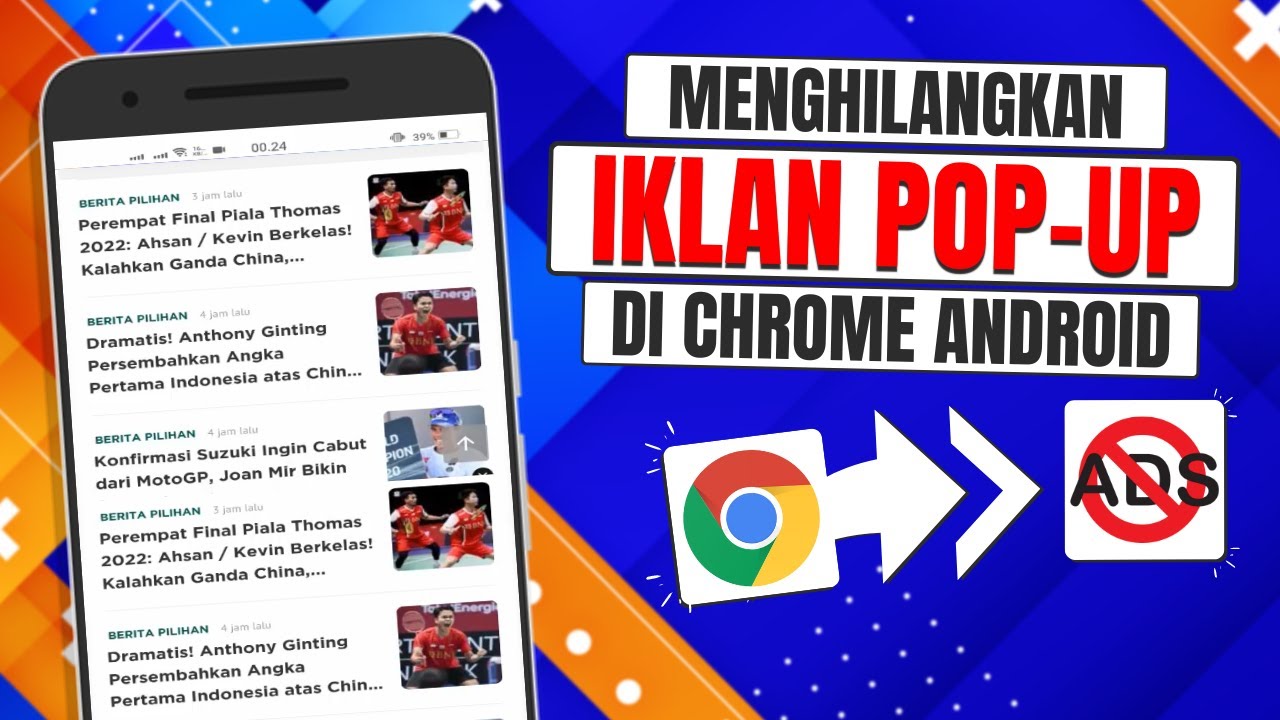 Cara Menghilangkan Iklan POP UP di Chrome (Android) - YouTube