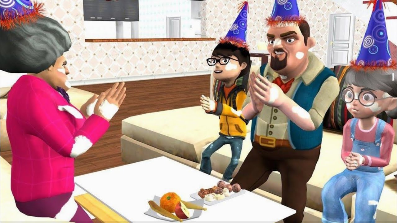 scary teacher 3d chapter 5 Miss’t Happy birthday Funny moments (VMAni ...