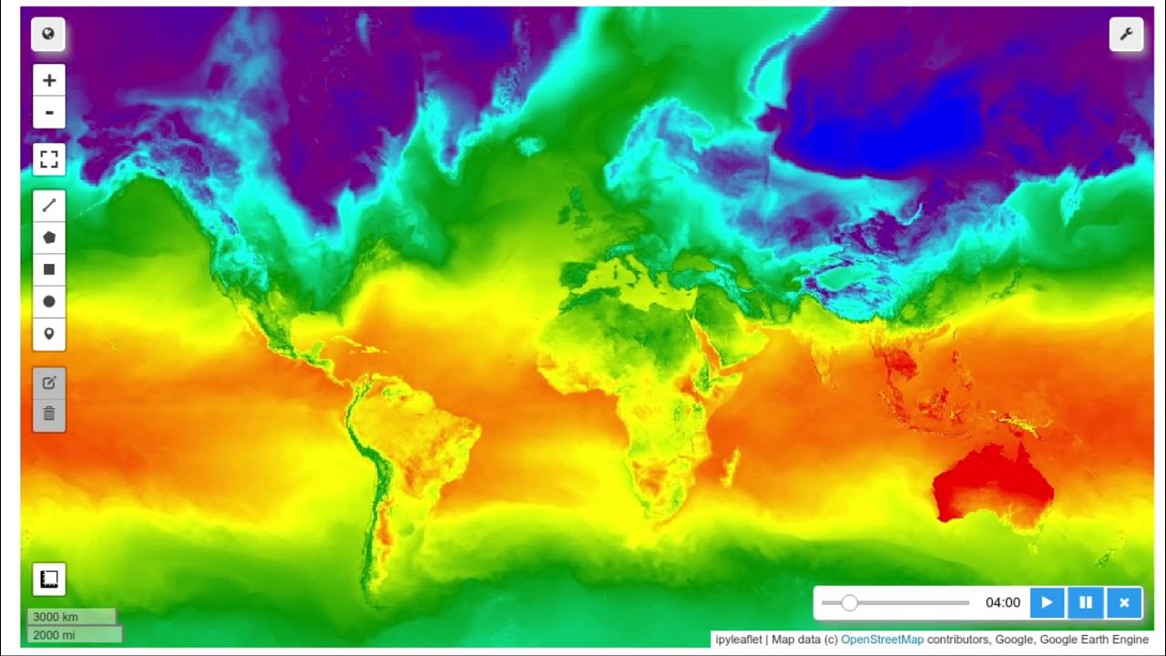 geemap new feature - Using the time slider for visualizing Earth Engine time-series images - YouTube