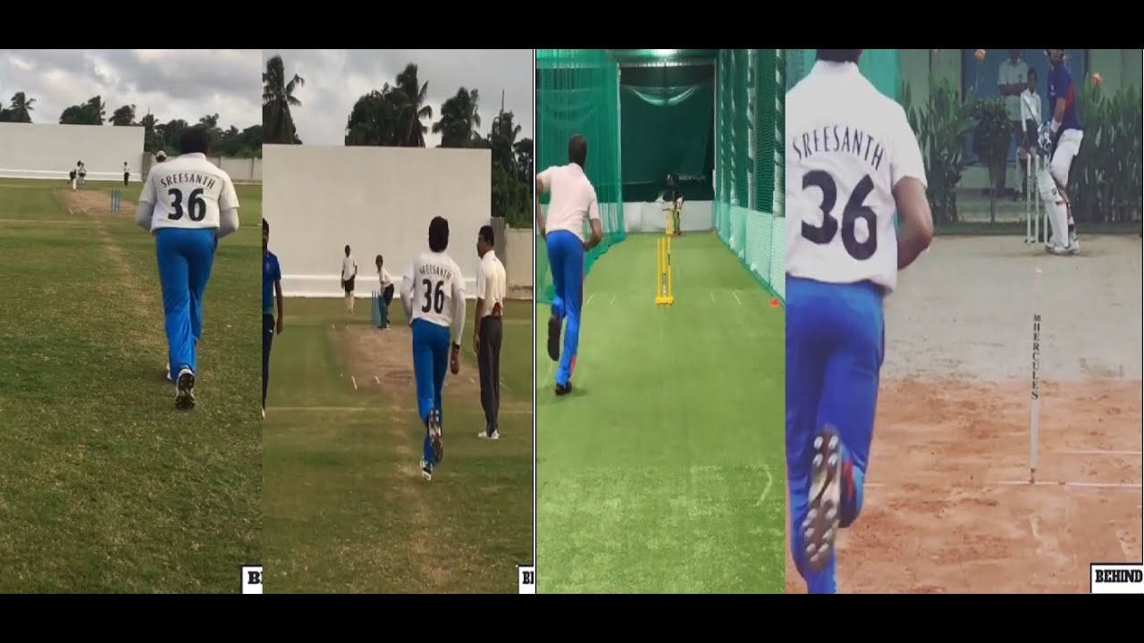 S Sreesanth Bowling Practice in Net | Shanthakumaran Nair Sreesanth ...