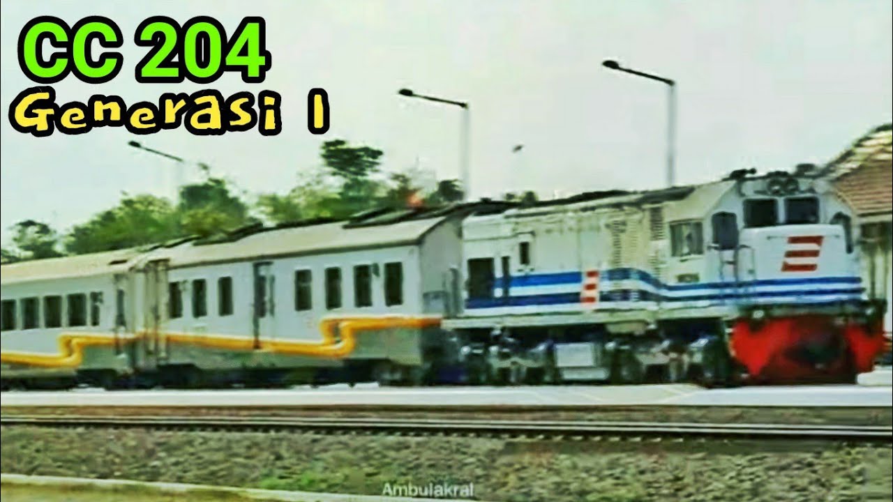 LOKOMOTIF CC 204 YANG TERSISA DI PULAU JAWA - YouTube