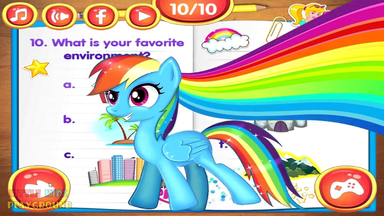 Which My Little Pony Character Are You MLP Video Games For Little Girls ...