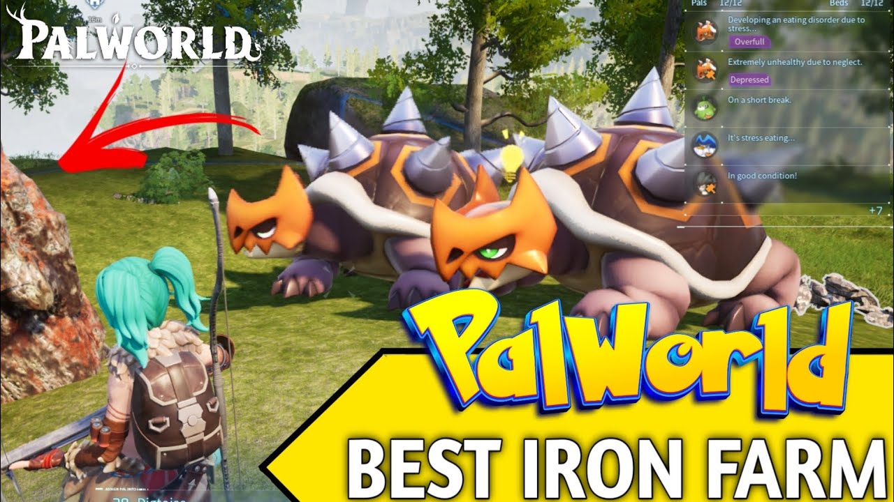 I BUILD BEST MATERIAL FARM IN PALWORLD... - YouTube