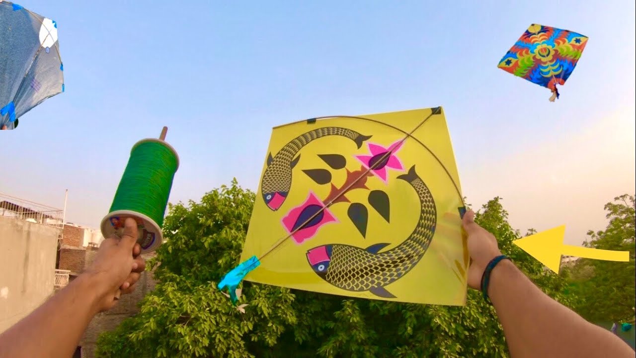 Kite Flying Kite Fighting Club kite flying - YouTube