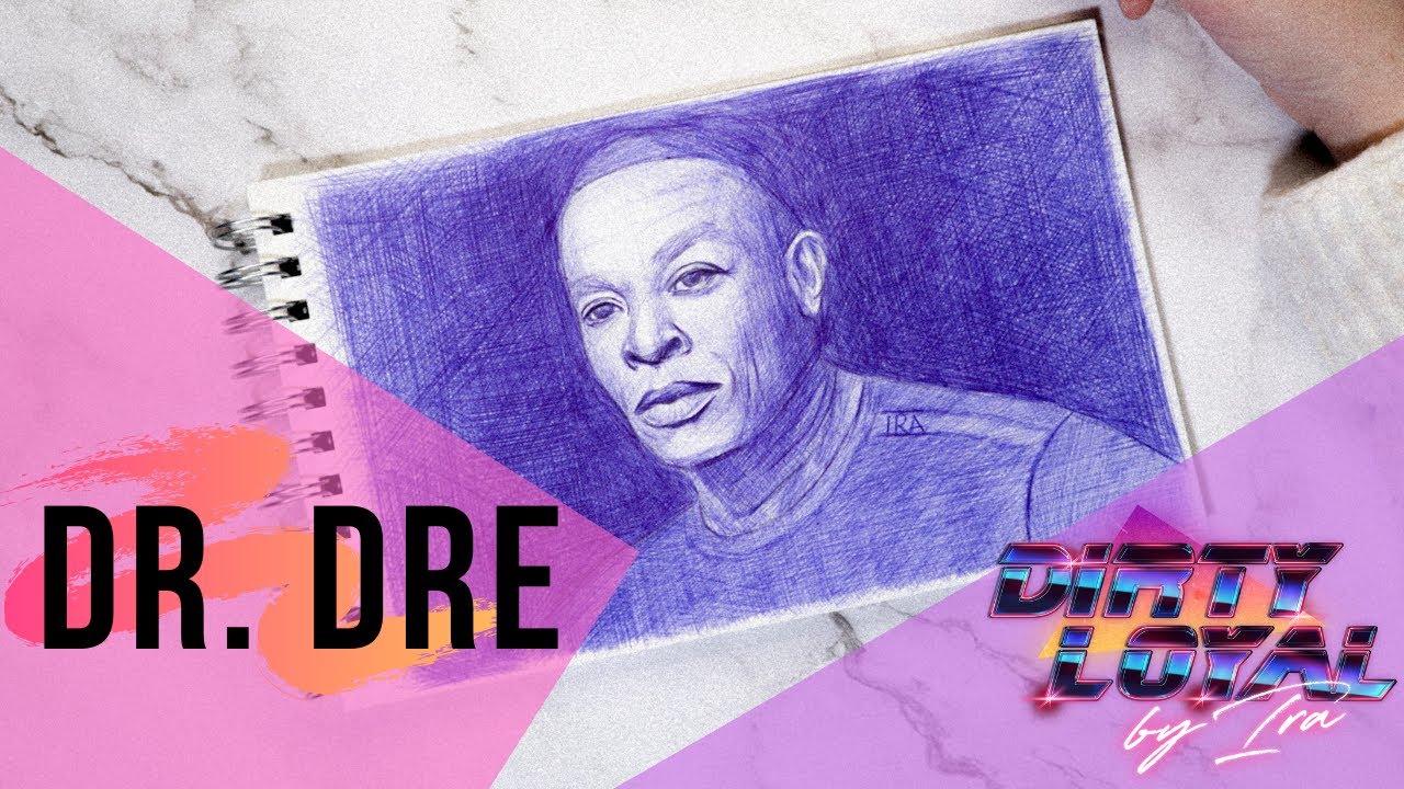 DR. DRE - TIMELAPSE DRAWING - INKTOBER 2020 SPECIAL #6 - YouTube