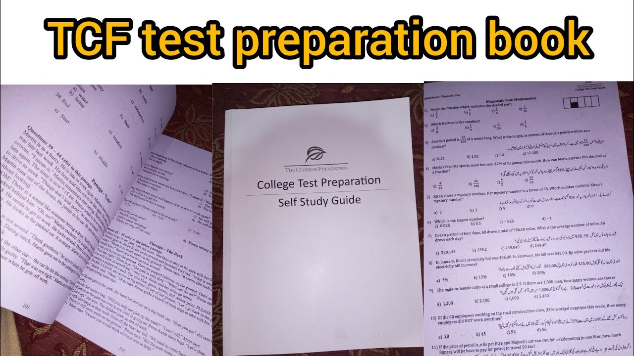 TCF college test preparation book, TCF college information, TCF ...